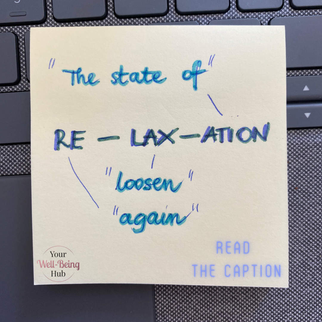 RE – LAX – ATION – Your Well-Being Hub